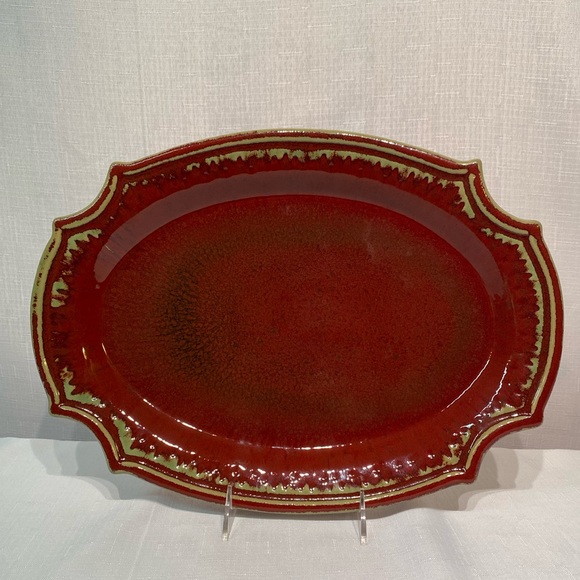Bombay | Dining | Vintage Bombay Rustic Stoneware Oval Serving Platter ...